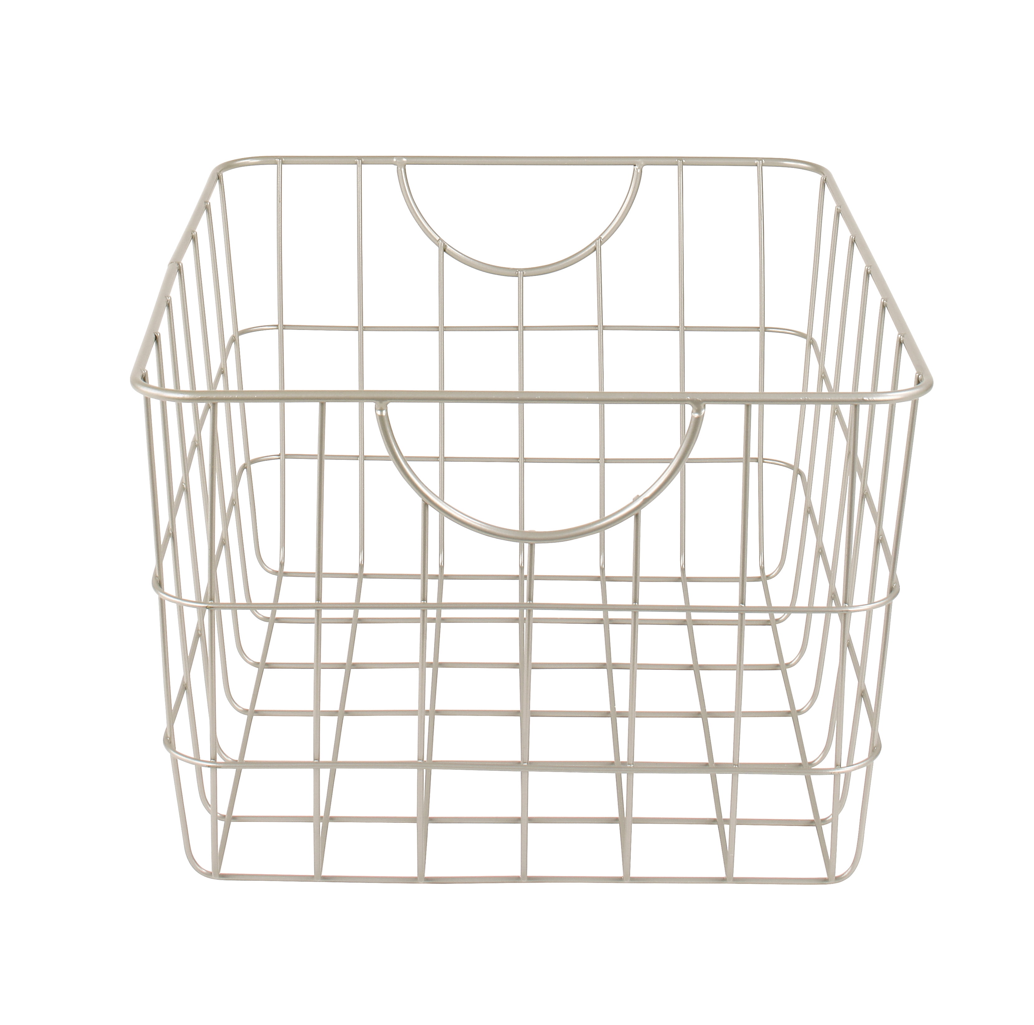 Spectrum Diversified Steel Utility Wire Storage Basket - Satin Nickel ...