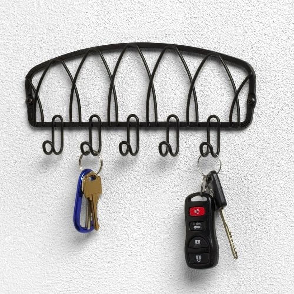 Spectrum Diversified Twist Wall Mount Key Rack - Black Finish - Walmart.com