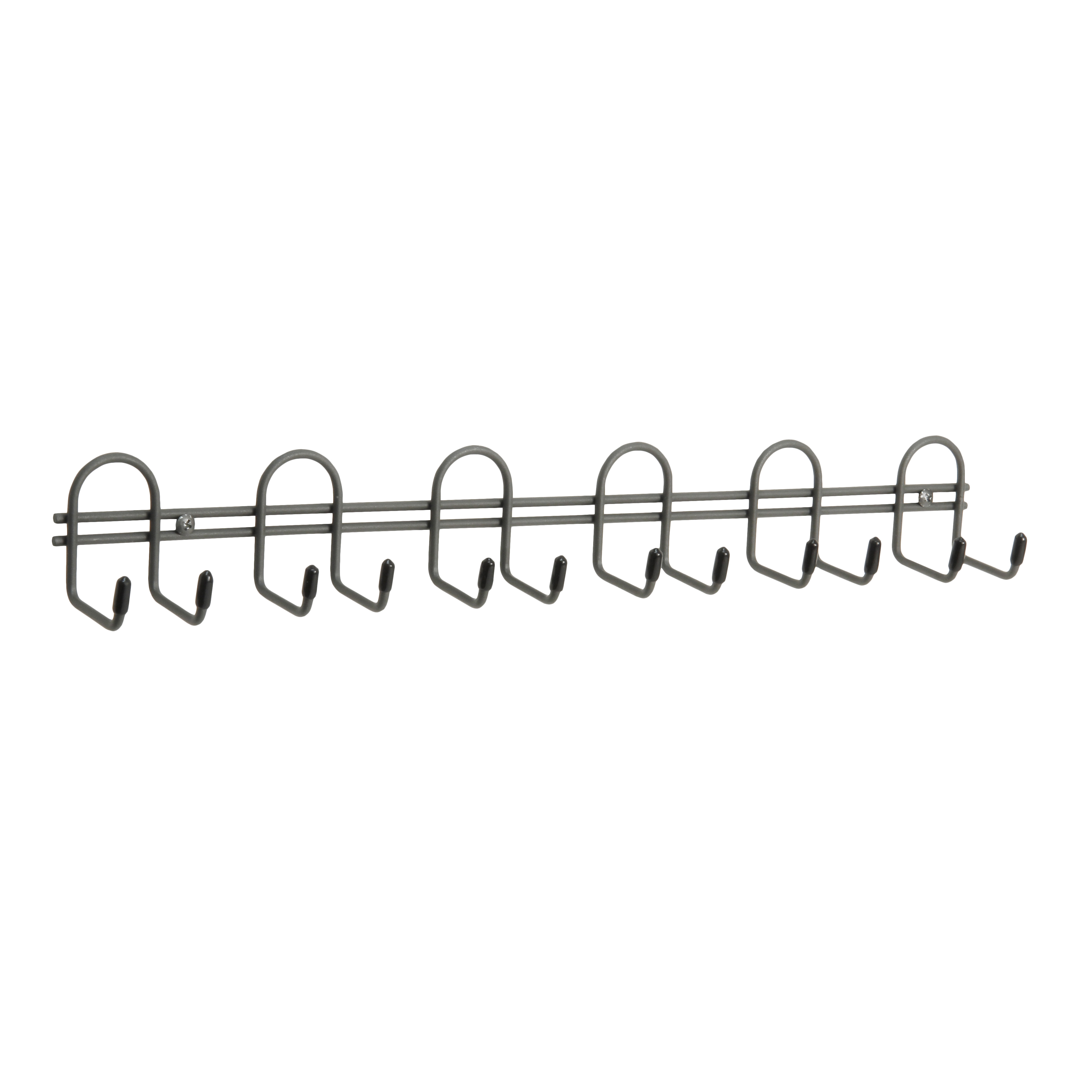 Spectrum Diversified Wall Mount 12-Hook Utility Rack, Industrial Gray ...
