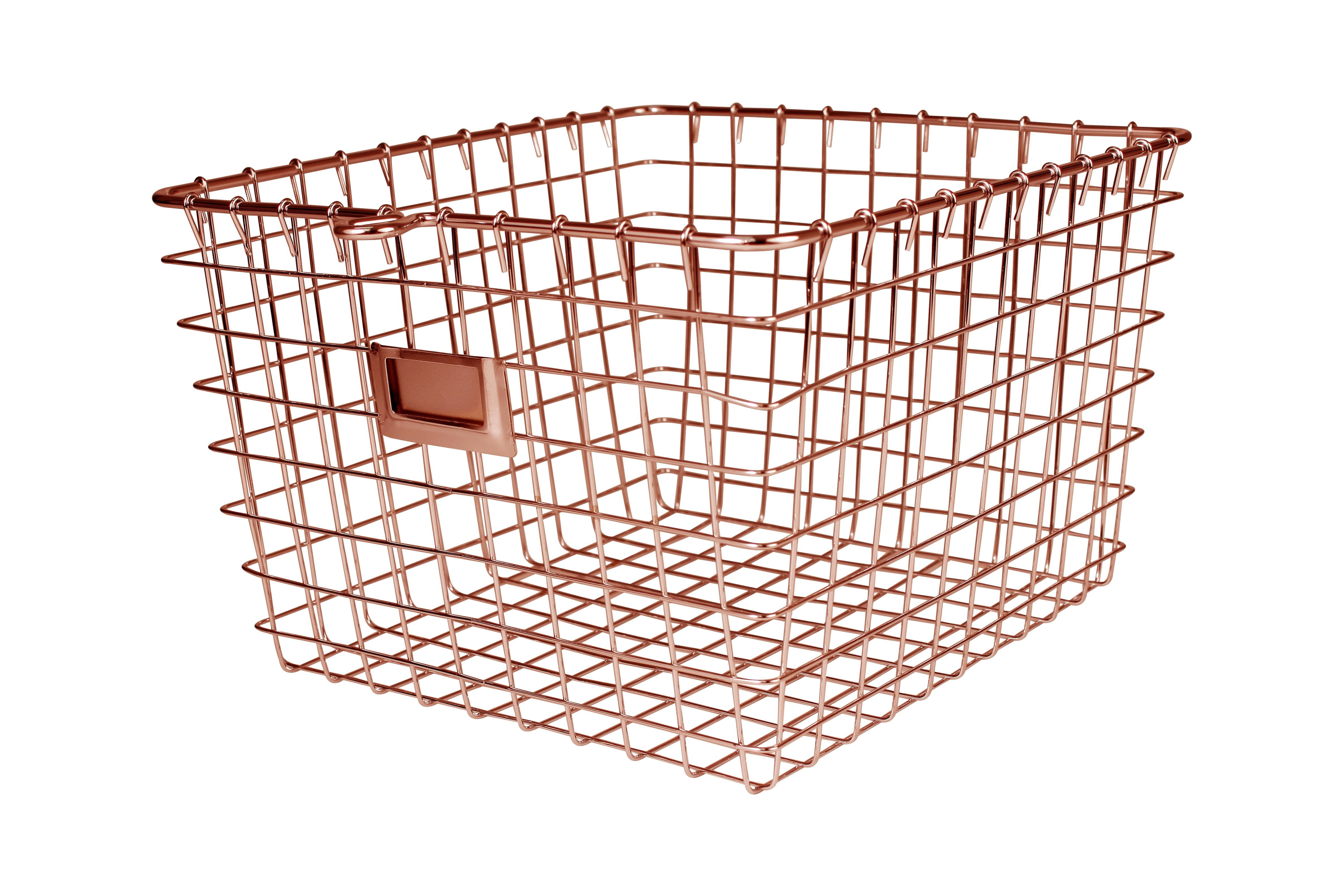Spectrum Diversified Wire Storage Basket, Steel Storage for Closets ...