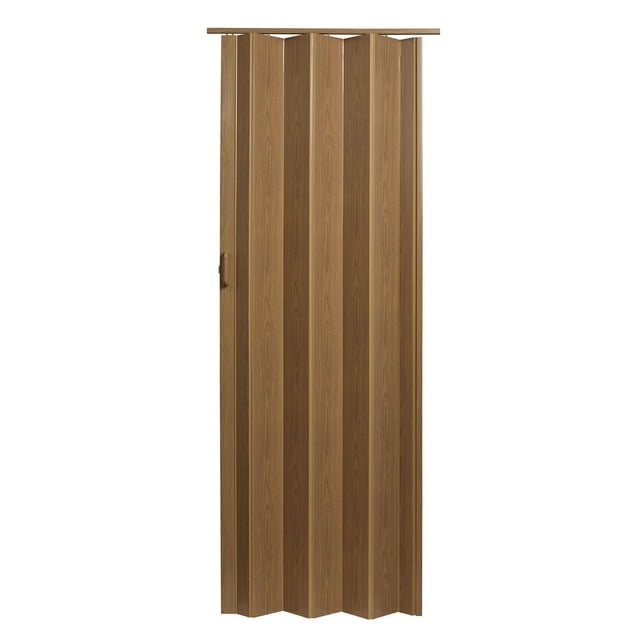 Spectrum Encore Oak PVC Vinyl Interior Accordion Foldable Closet Door ...