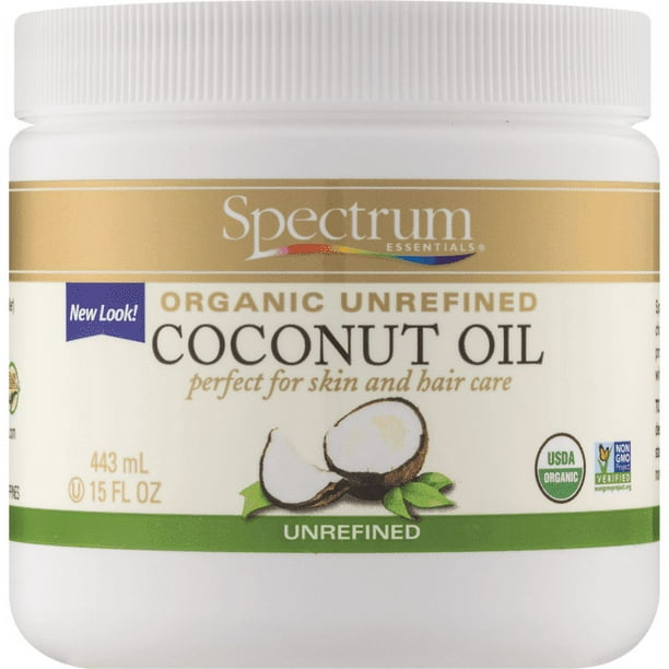 Spectrum Essentials Organic Unrefined Virgin Coconut Oil 15 fl oz Solid ...
