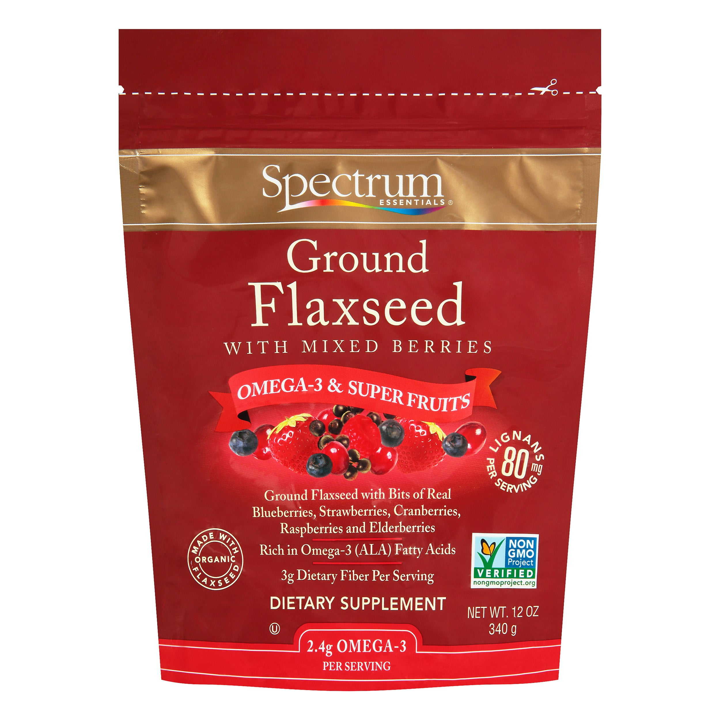 Spectrum Essentials Flaxseed Ground & Berry 12 oz (Pack Of 3) - Walmart.com