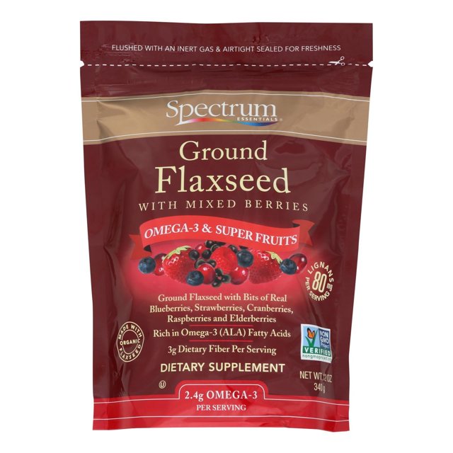 Spectrum Essentials Ground Flax with Mixed Berries - 12 oz - Walmart.com