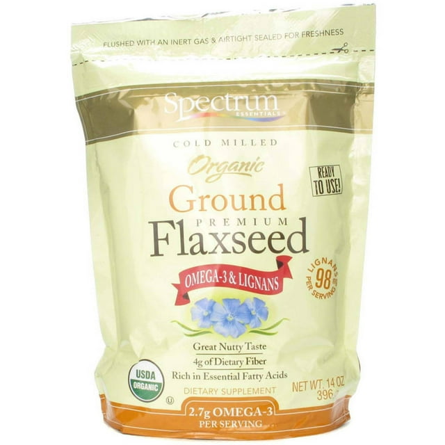 Spectrum Essentials Organic Ground Essential Flaxseed, 14 OZ - Walmart.com