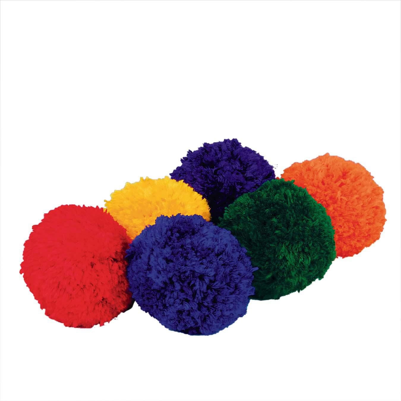 Spectrum™ Soft Washable Fleece Balls, 4" (Set of 6) for Color ...