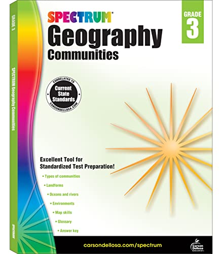 Pre-Owned Spectrum Geography 3rd Grade Workbook, Ages 8 to 9, 3 ...