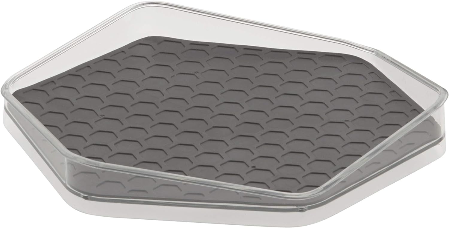 Spectrum Hexa Small Lazy Susan, Hexagon In-Fridge Storage Tray for ...