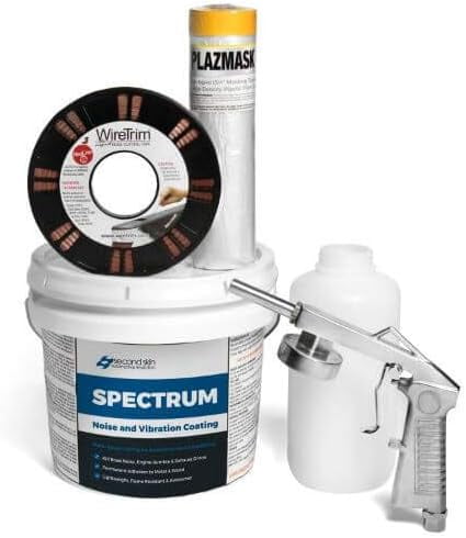 Spectrum Made in The USA Liquid Sound Deadener - 2 Gallon + Spray Gun ...