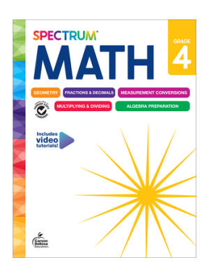 Spectrum Math Workbook, Grade 4 - Walmart.com