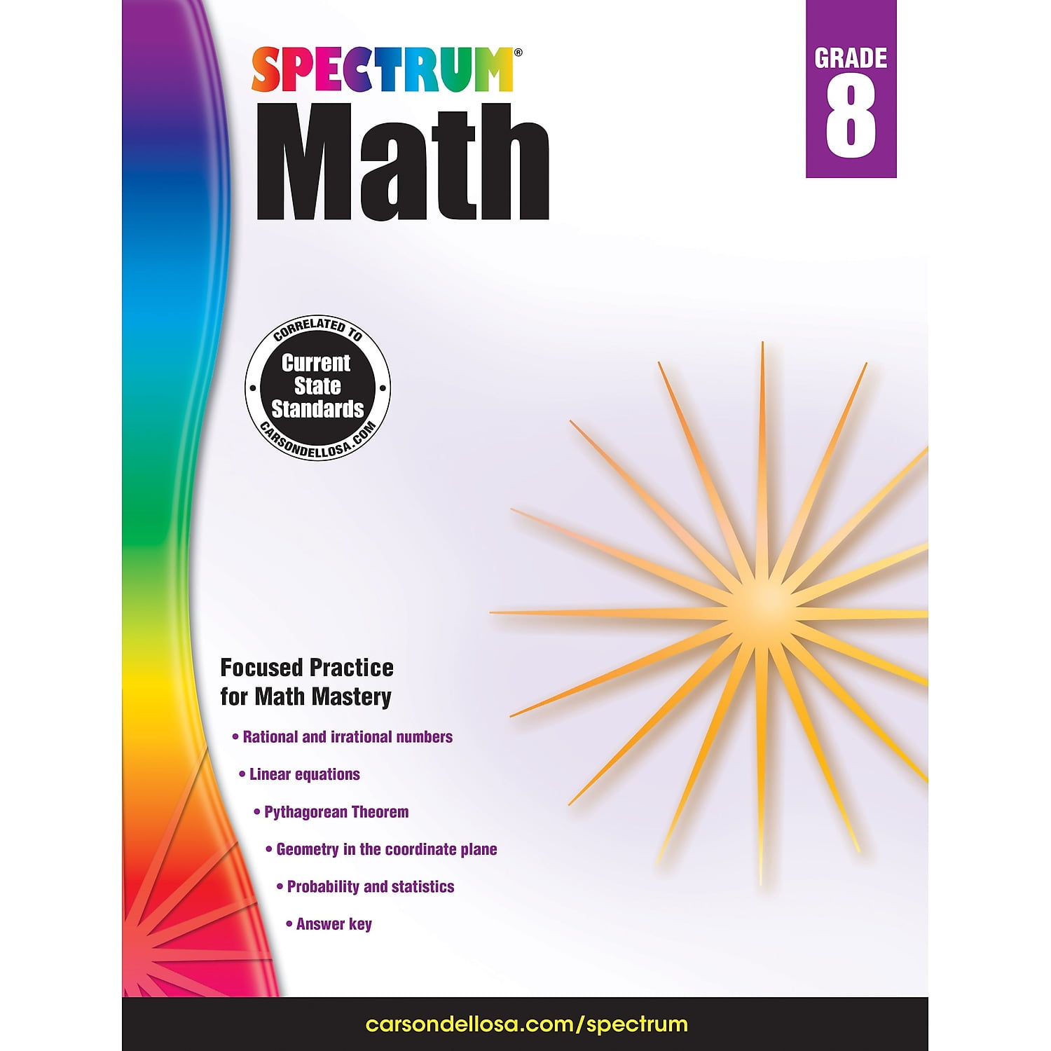 Spectrum Math Workbook (Grade 8) 704568 - Walmart.com