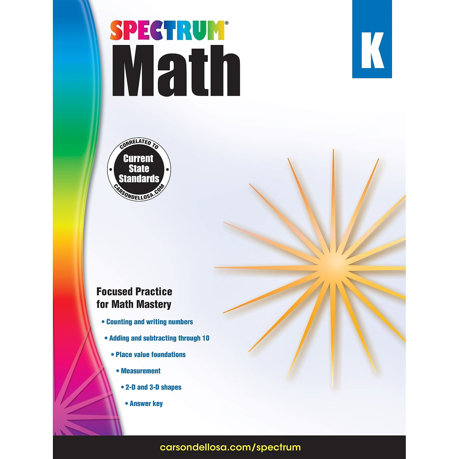 Spectrum Learning Math Workbook for School Grade K - Walmart.com