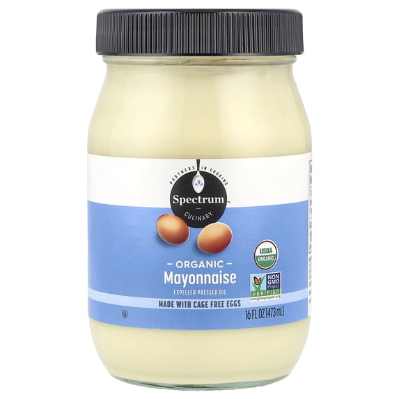 Spectrum Naturals Healthy Organic Non-GMO Premium Mayonnaise, 16 Oz ...