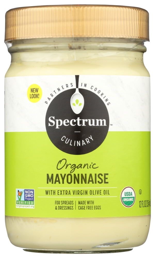 Spectrum Naturals Organic Olive Oil Mayonnaise, Non-GMO, Low ...