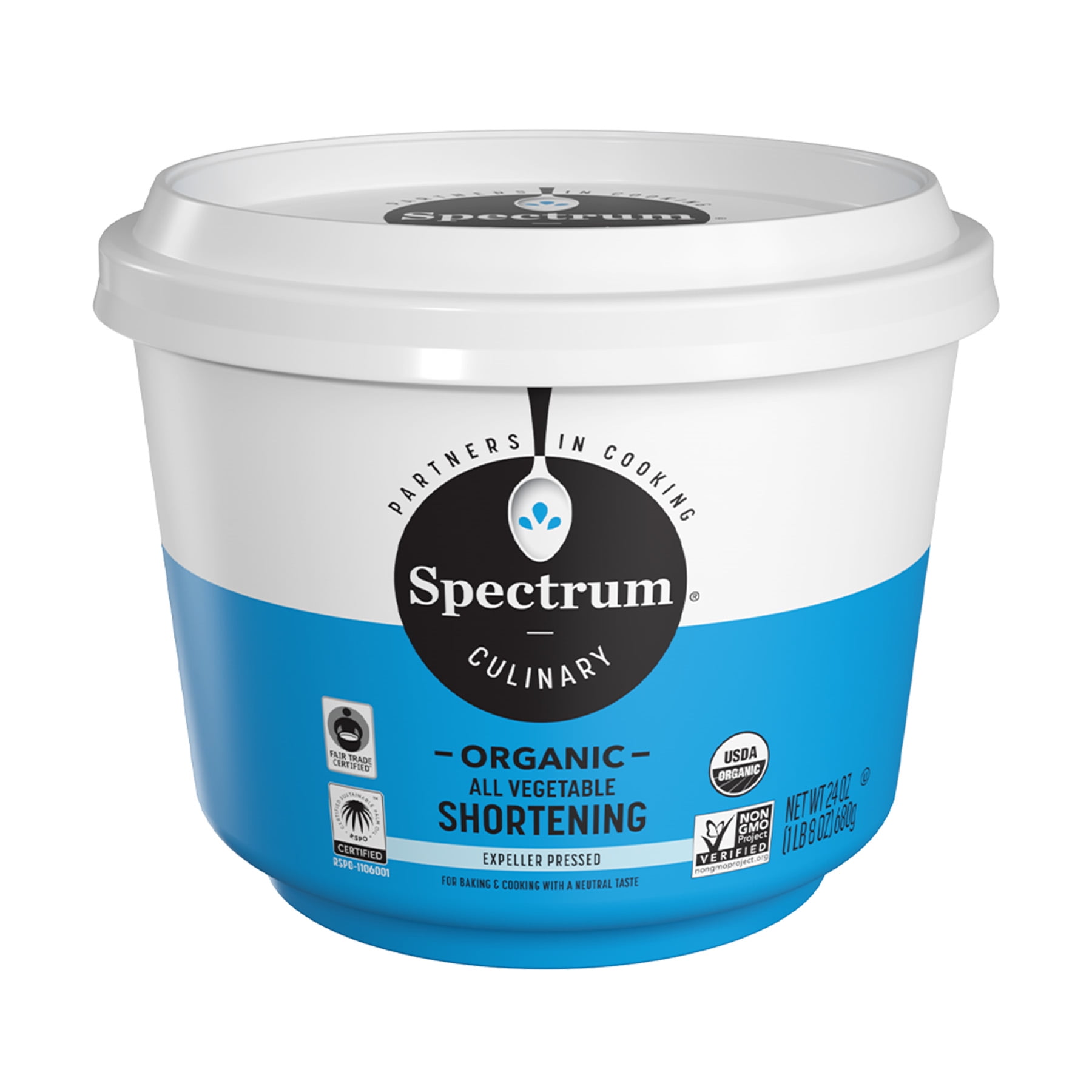 Spectrum Naturals Organic Palm Fruit Shortening, 24 oz - Pure, Vegan ...