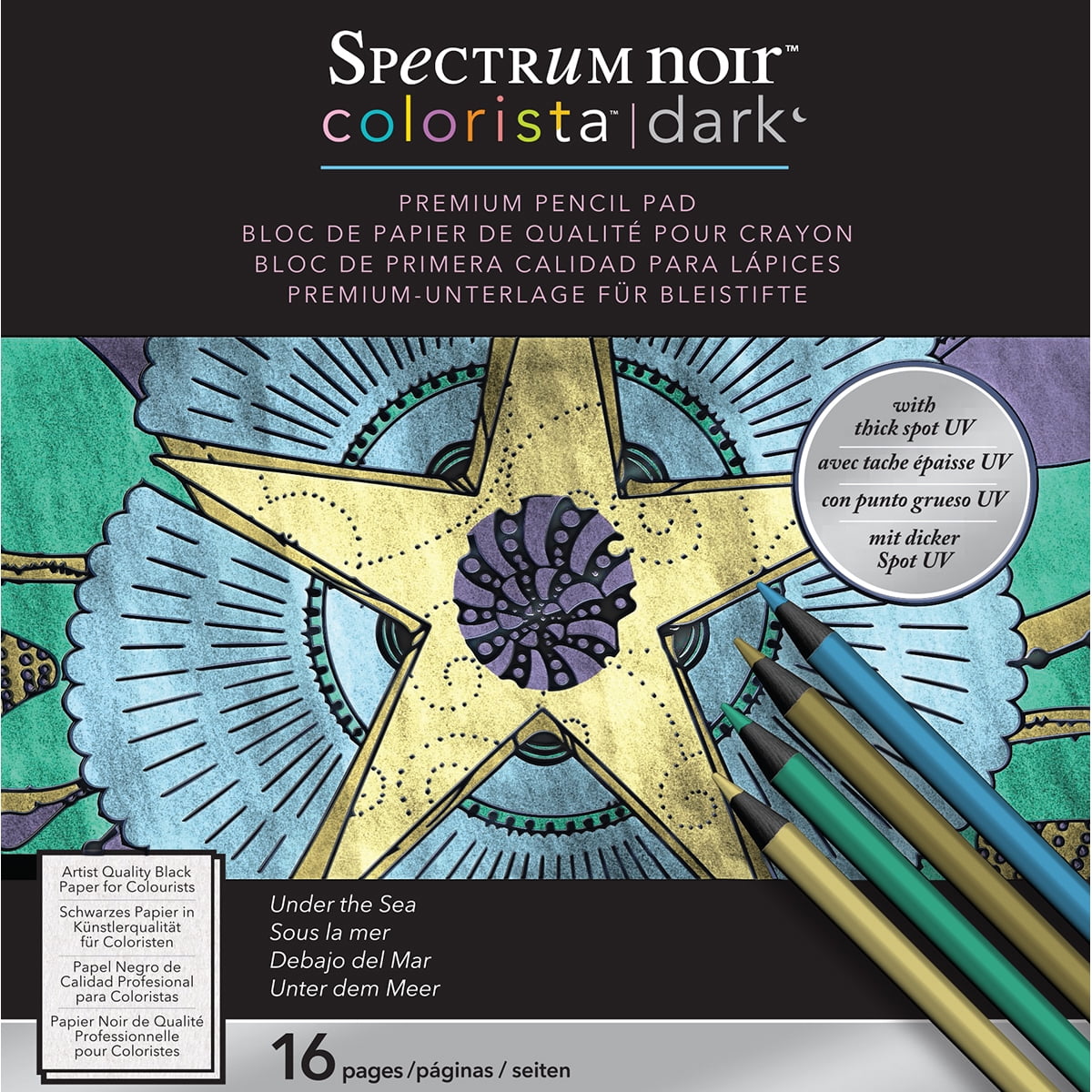 Spectrum Noir Colorista Dark Pencil Pad, 6" x 6" - Walmart.com