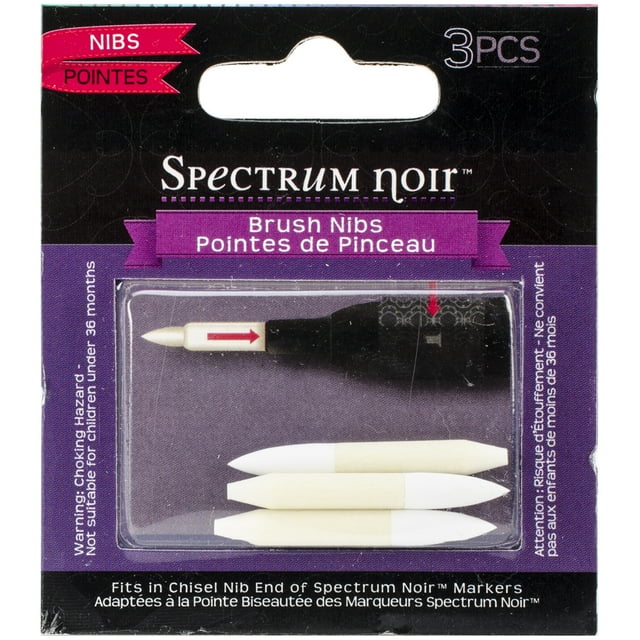 Spectrum Noir Replacement Nibs 3/Pkg Brush - Walmart.com