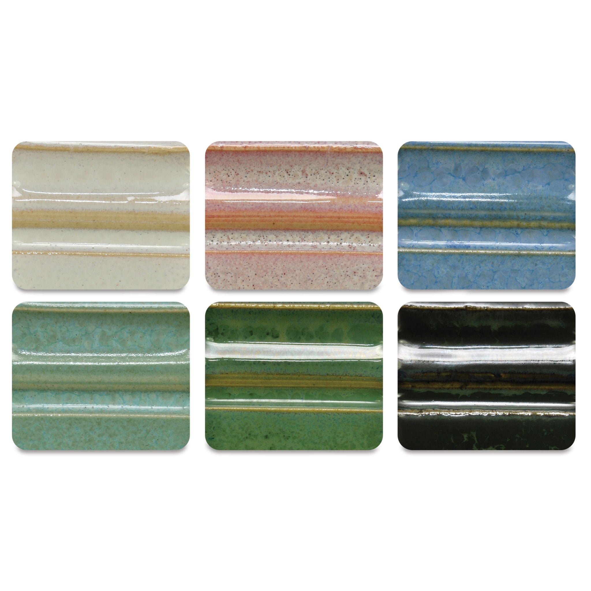 Spectrum Nova Stoneware Glazes - Set of 6, Pint - Walmart.com