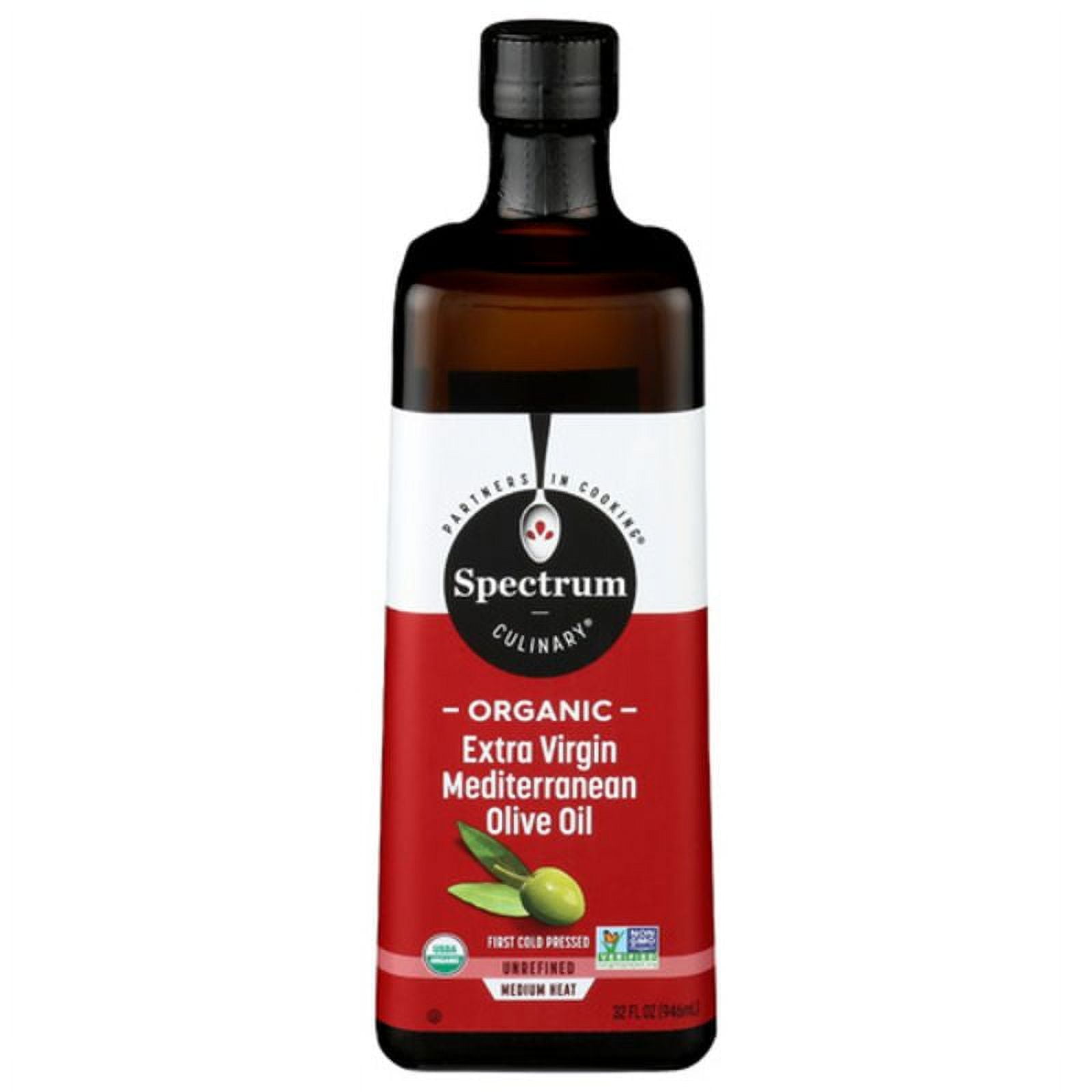 Spectrum Organic Extra Virgin Mediterranean Olive Oil 32 fl oz Pack of ...