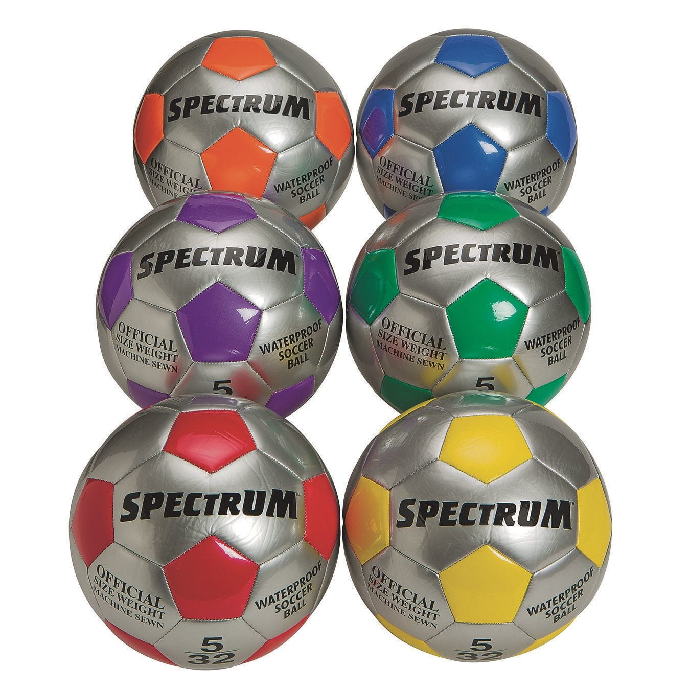 Spectrum™ Playmaker Soccer Ball, Size 5 (Set of 6) - Walmart.com