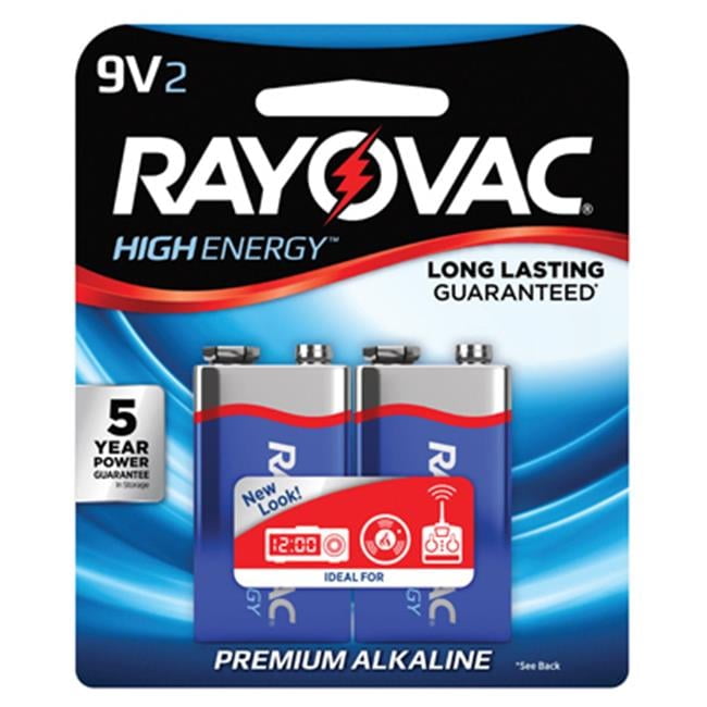 Spectrum-Rayovac 9V Alkaline Batteries - Pack of 2 - Walmart.com
