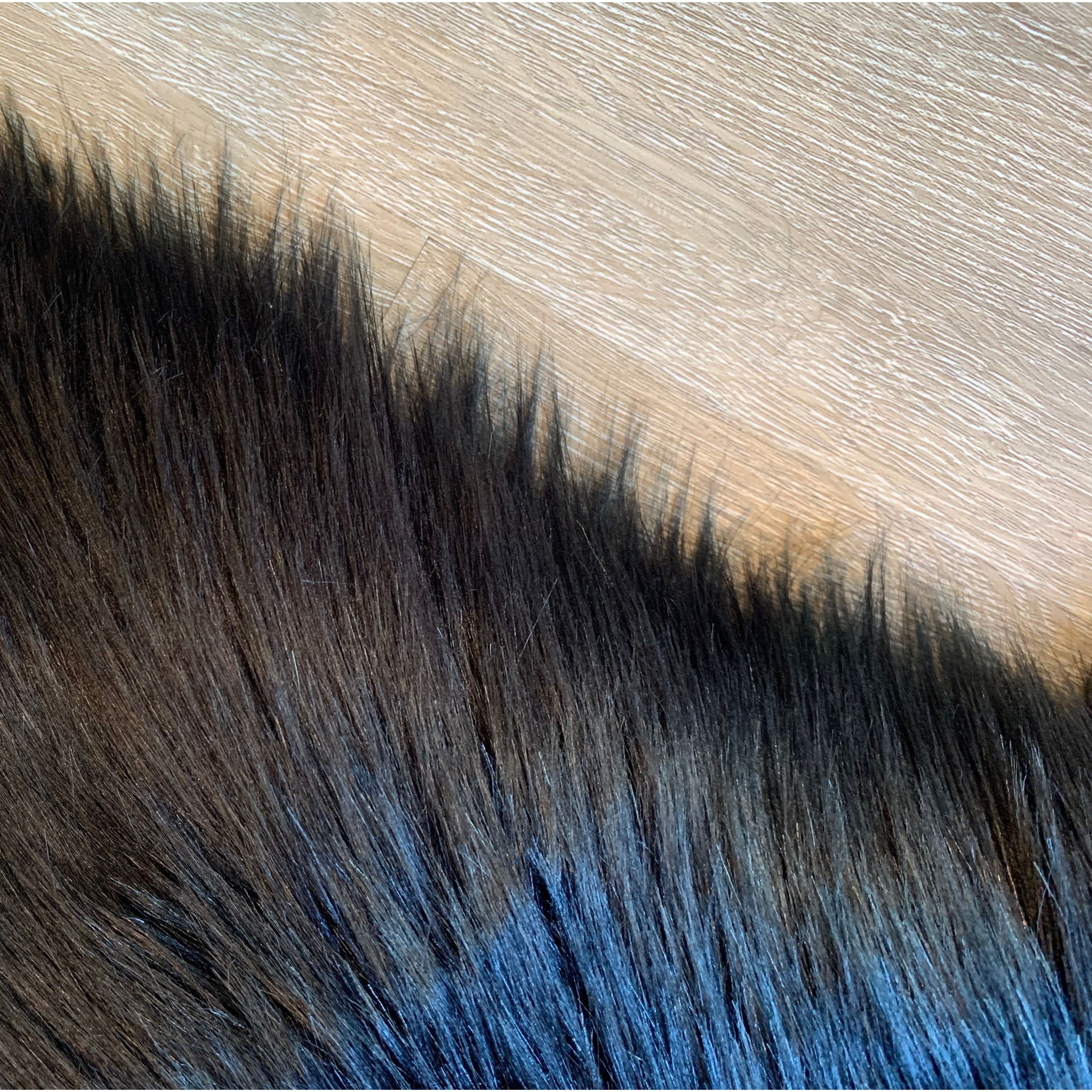 Spectrum Rugs Legacy Home Faux Sheepskin Square Shag Area Rug Onyx 1'6 ...