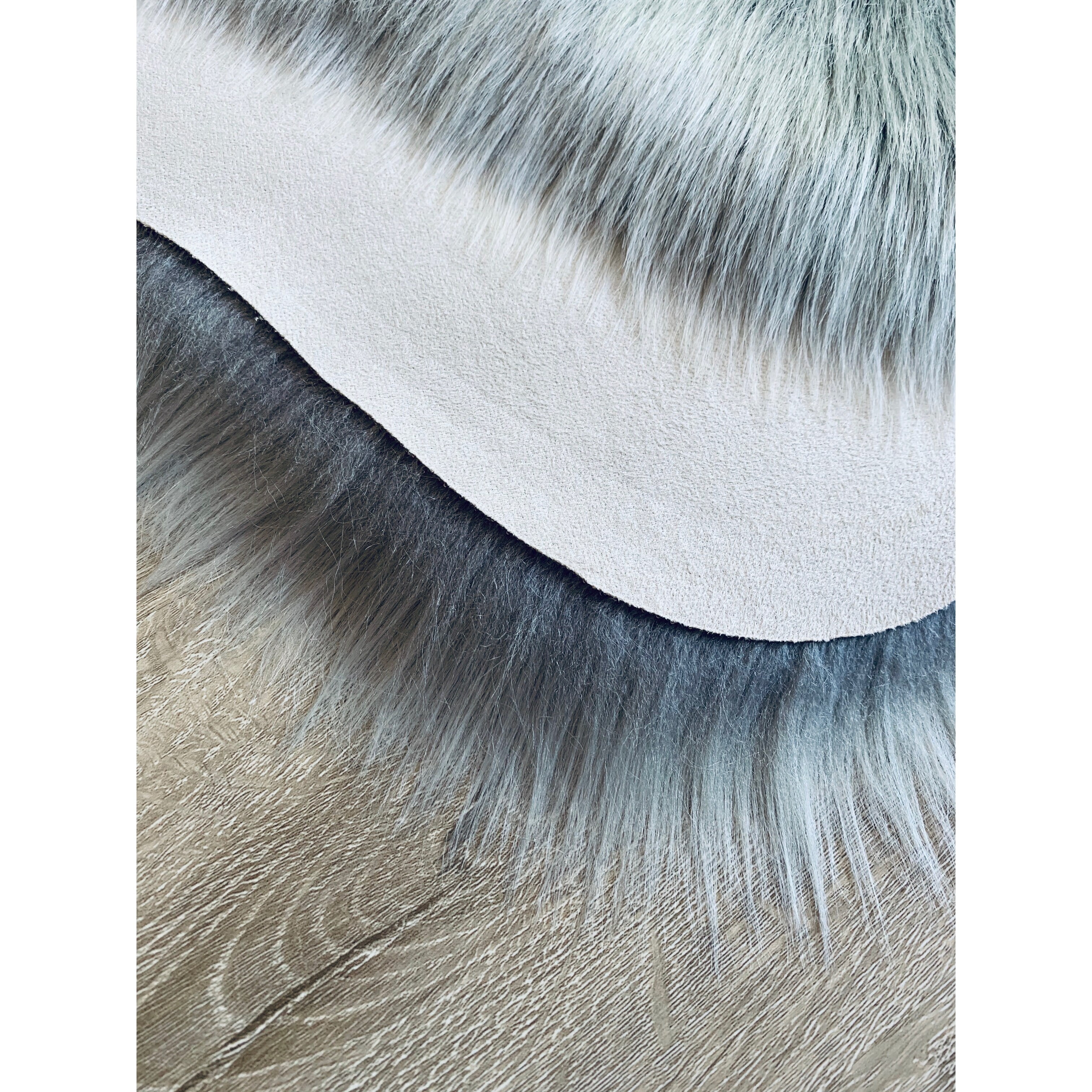 Spectrum Rugs Legacy Home Faux Sheepskin Square Shag Area Rug Sable 3 ...