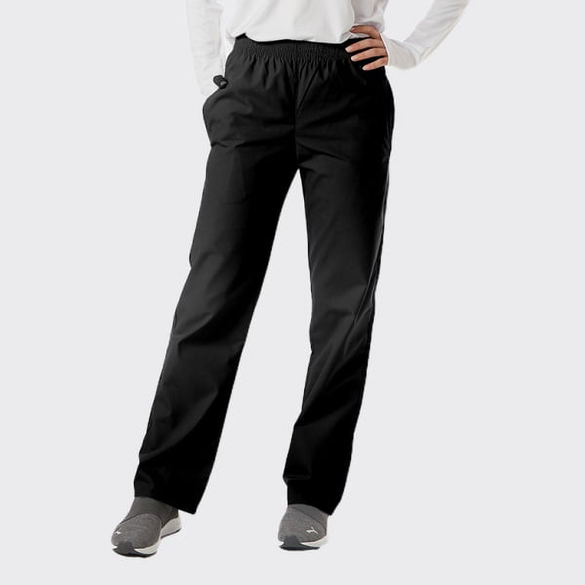 Spectrum Soft Scrub Pants - Elastic Waist Pants for Unisex - Black - 3X ...