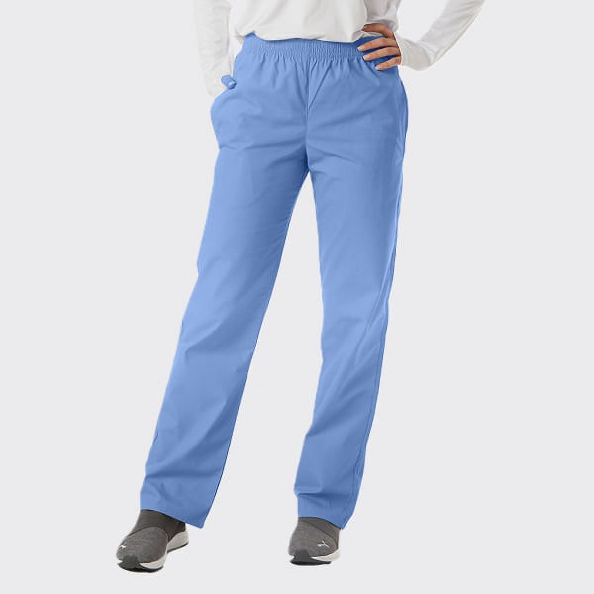 Spectrum Soft Scrub Pants - Elastic Waist Pants for Unisex - Ceil Blue ...