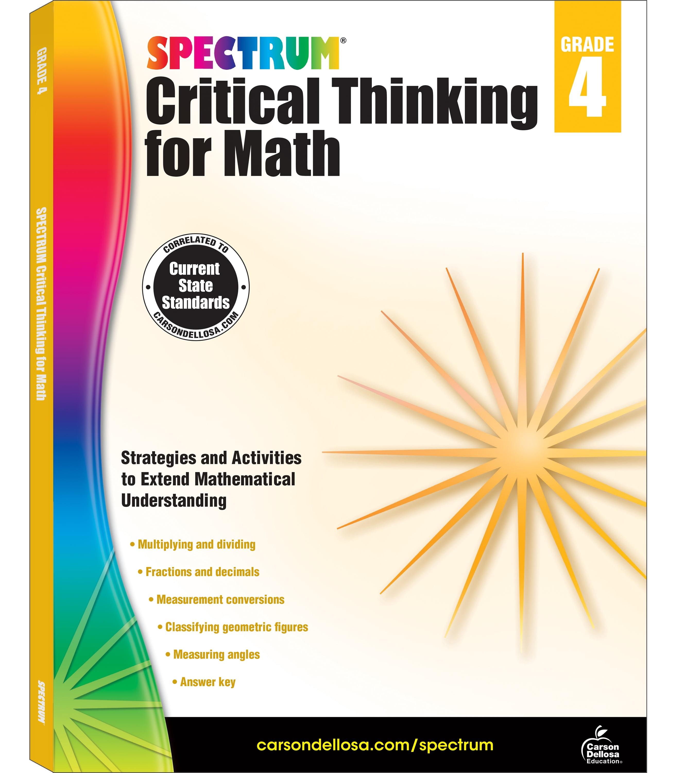 Spectrum Spectrum Critical Thinking for Math, Grade 4: Volume 46 ...