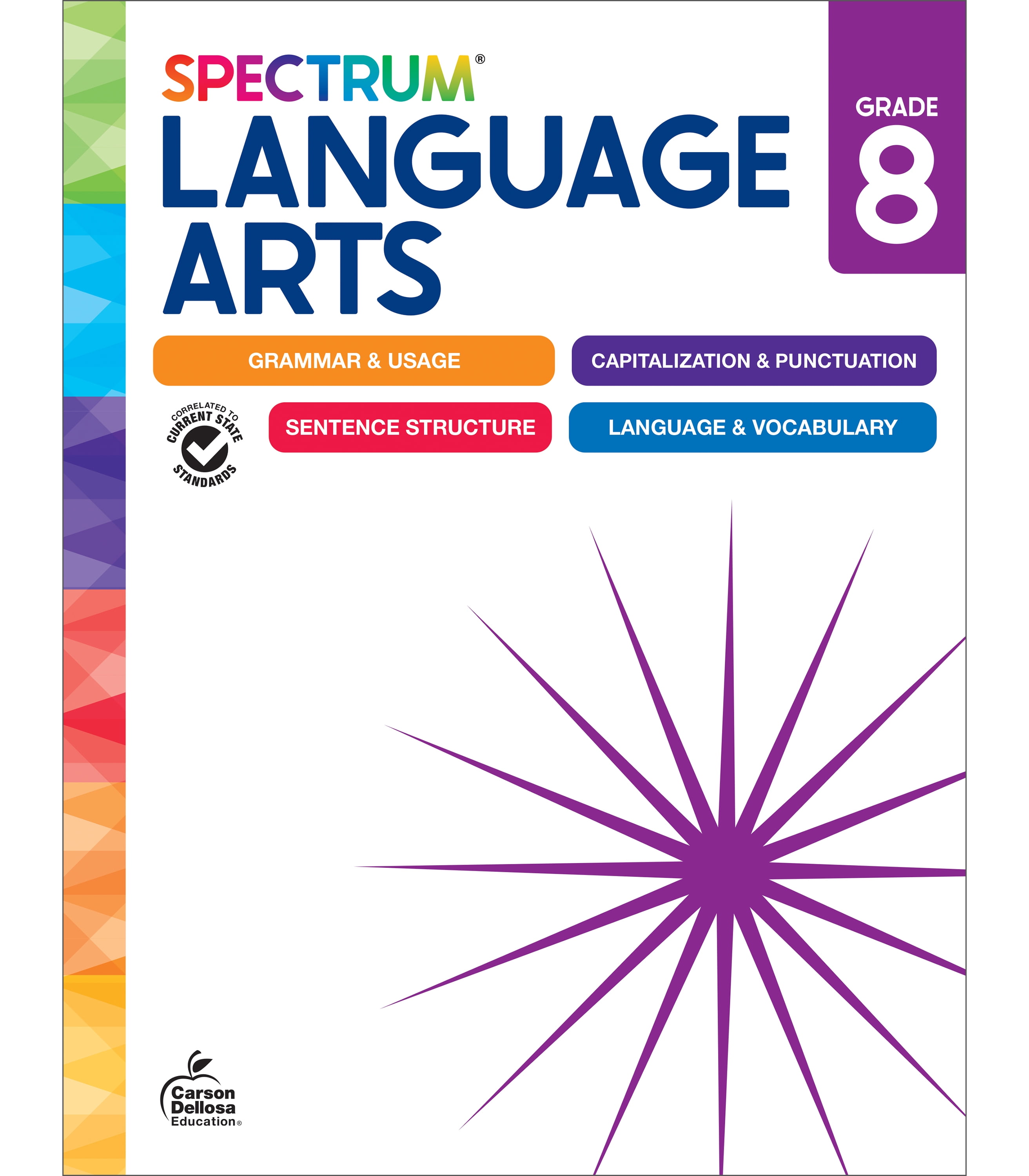 Spectrum Spectrum Language Arts Workbook, Grade 8, (Paperback ...