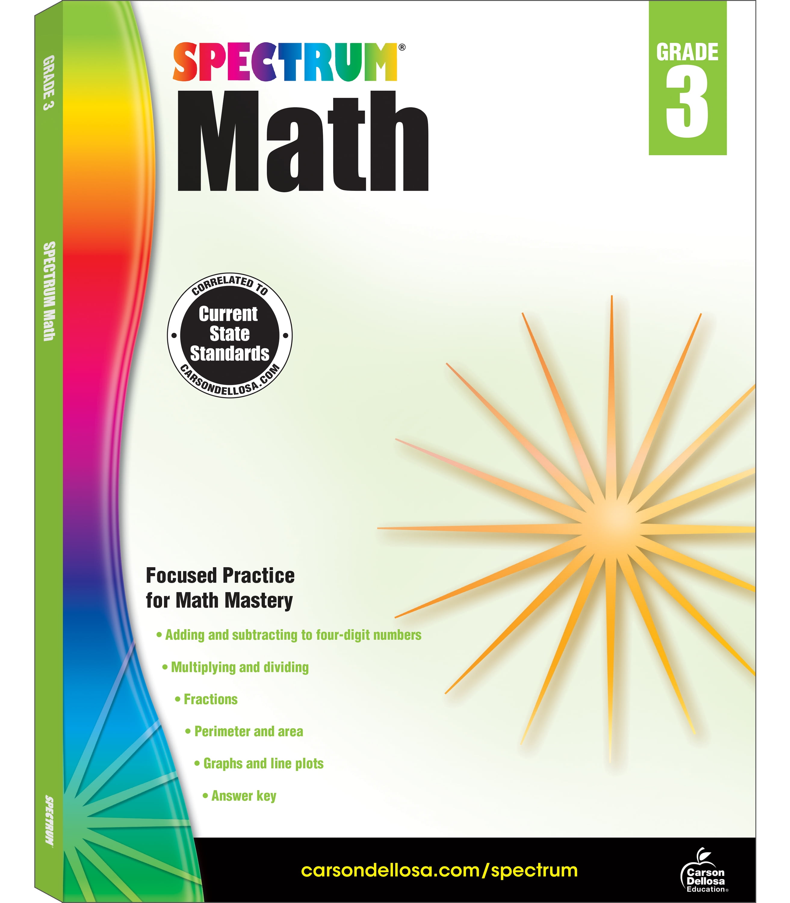 Spectrum Spectrum Math Workbook, Grade 3: Volume 4, (Paperback ...