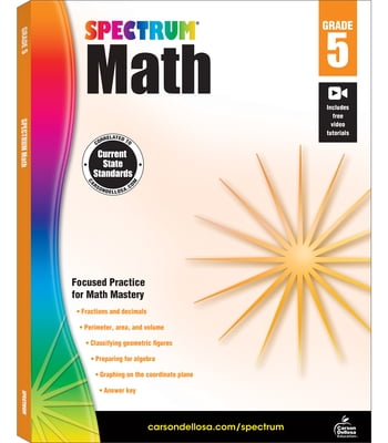 Pre-Owned Spectrum: Spectrum Math Workbook, Grade 5 (Paperback ...