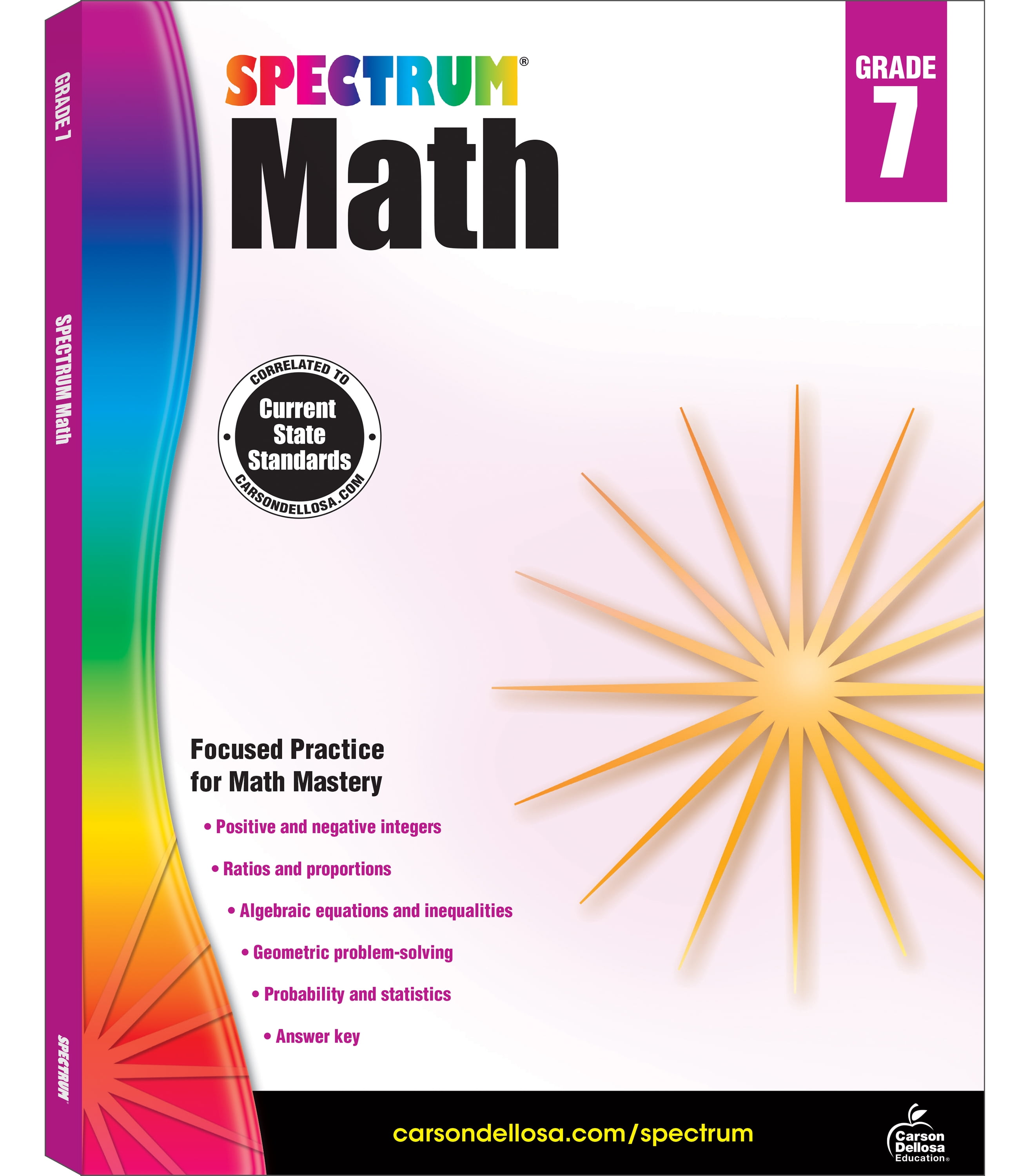 Spectrum: Spectrum Math Workbook, Grade 7 (Paperback) - Walmart.com