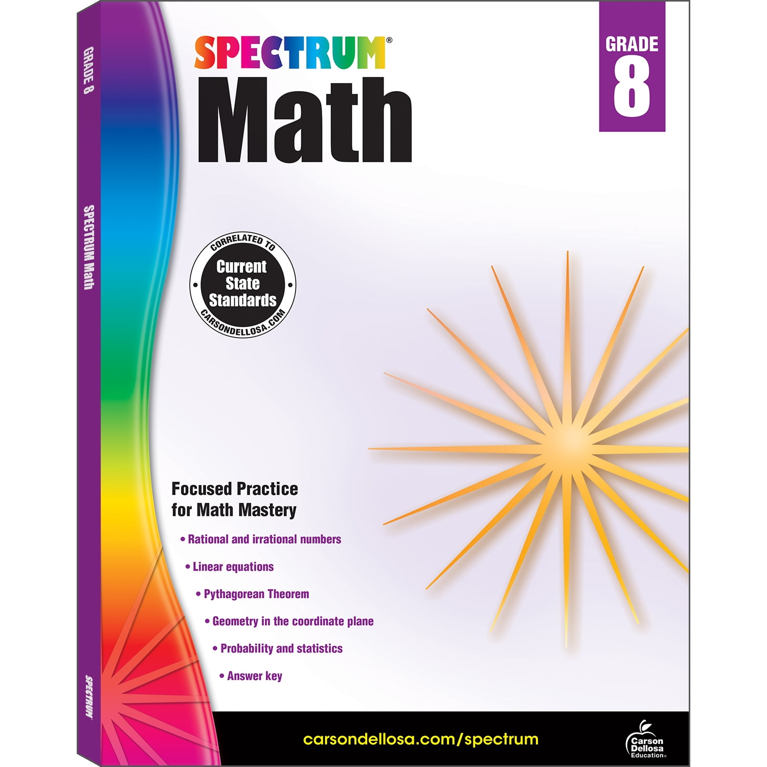 Spectrum Spectrum Math Workbook, Grade 8: Volume 9, (Paperback ...
