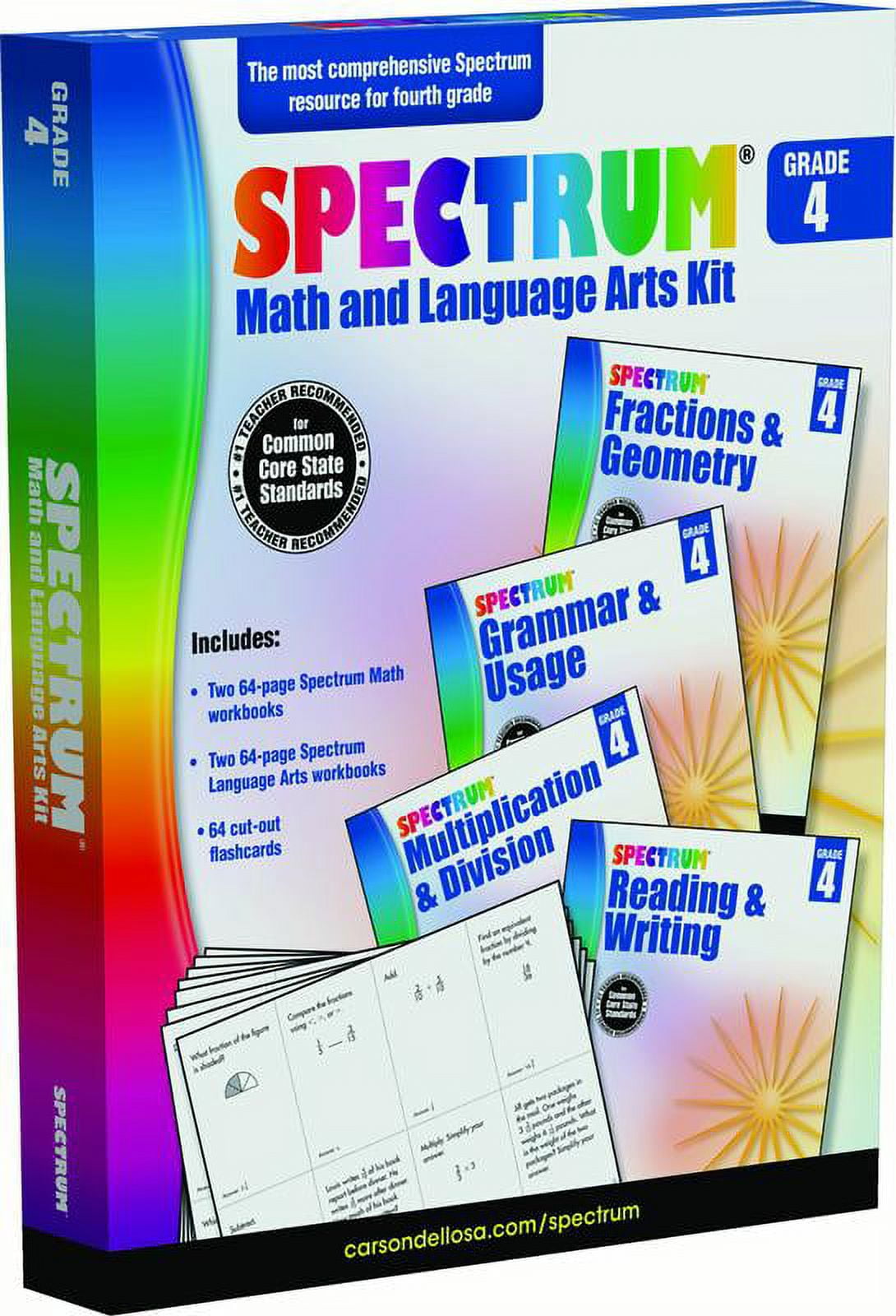 Spectrum: Spectrum Math and Language Arts Kit, Grade 4 (Mixed media ...