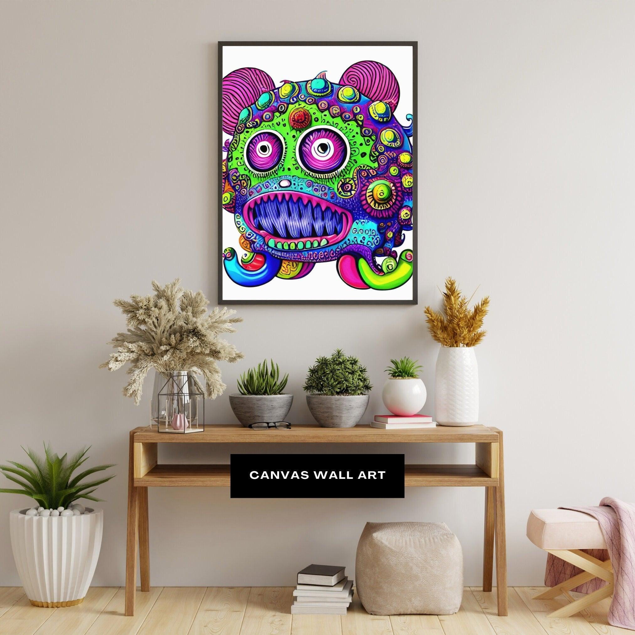 Spectrum Symphony of Scary Monsters- Canvas Wall Art - Walmart.com