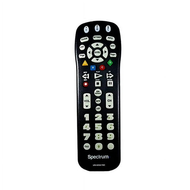Spectrum Universal Large Button TV Remote Control UR3-SR3S for Seniors ...
