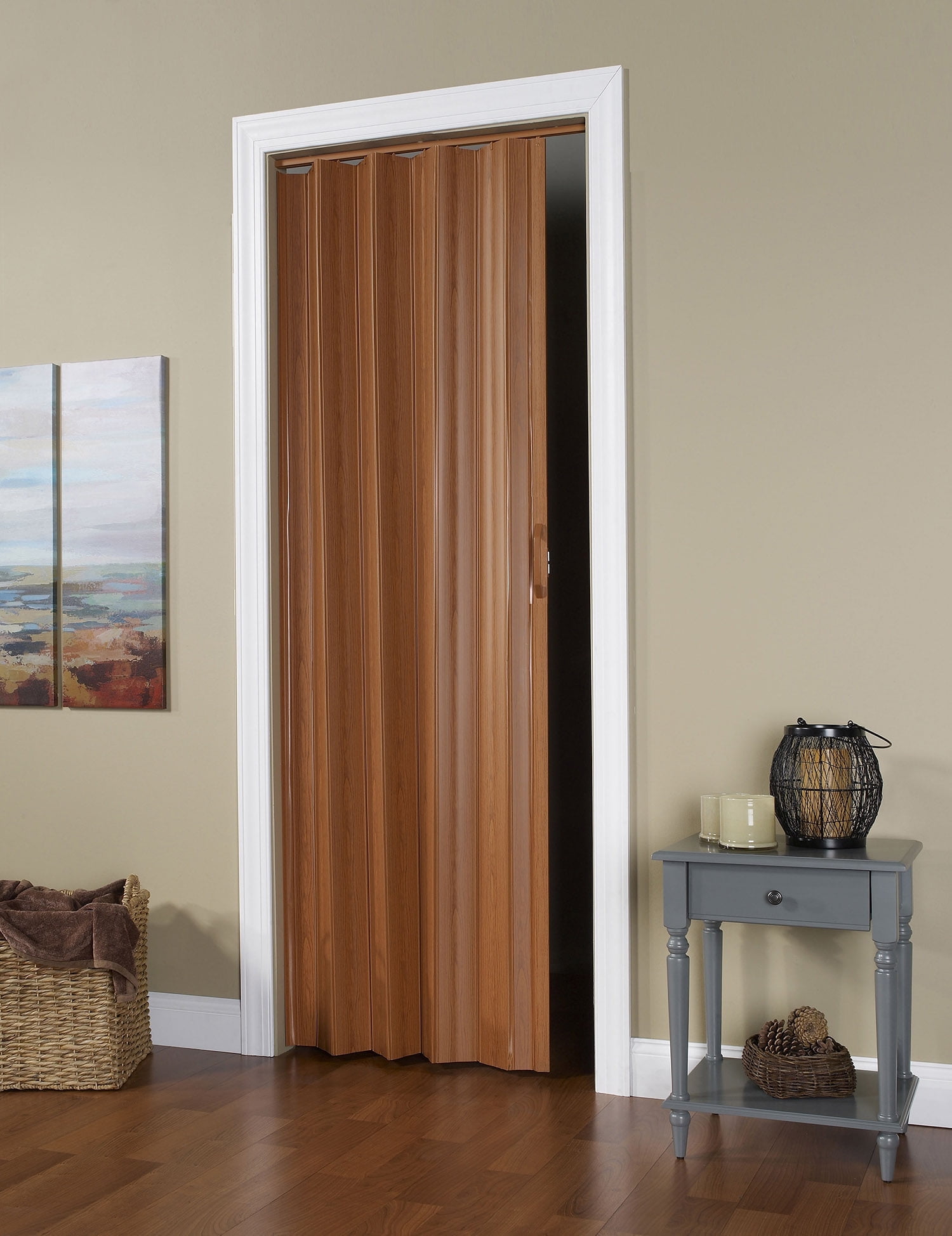 Spectrum Via 36x96in Foldable Accordion Interior Closet Indoor Vinyl ...