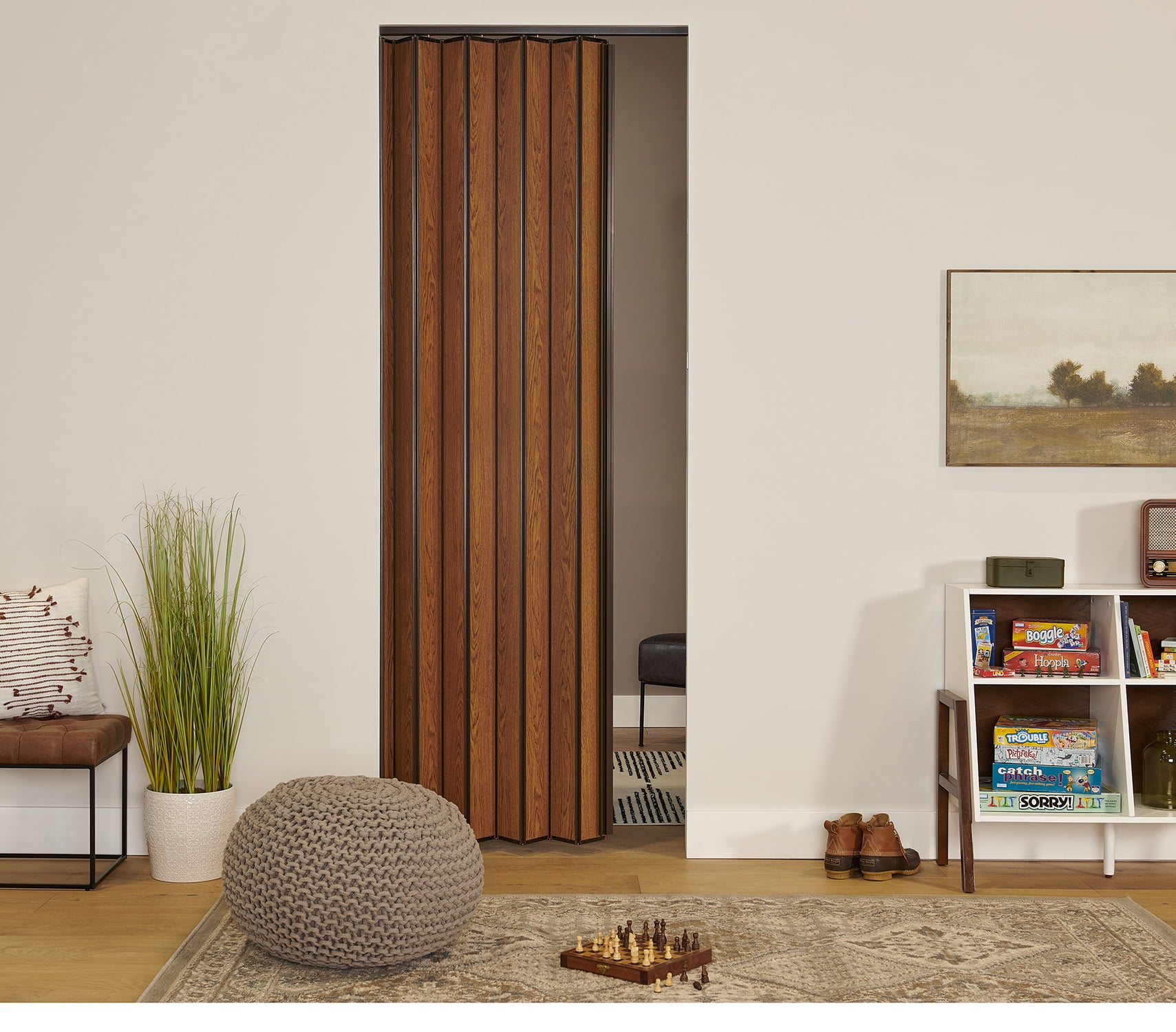 Spectrum Woodshire Folding Door 48"x96" Oak - Walmart.com
