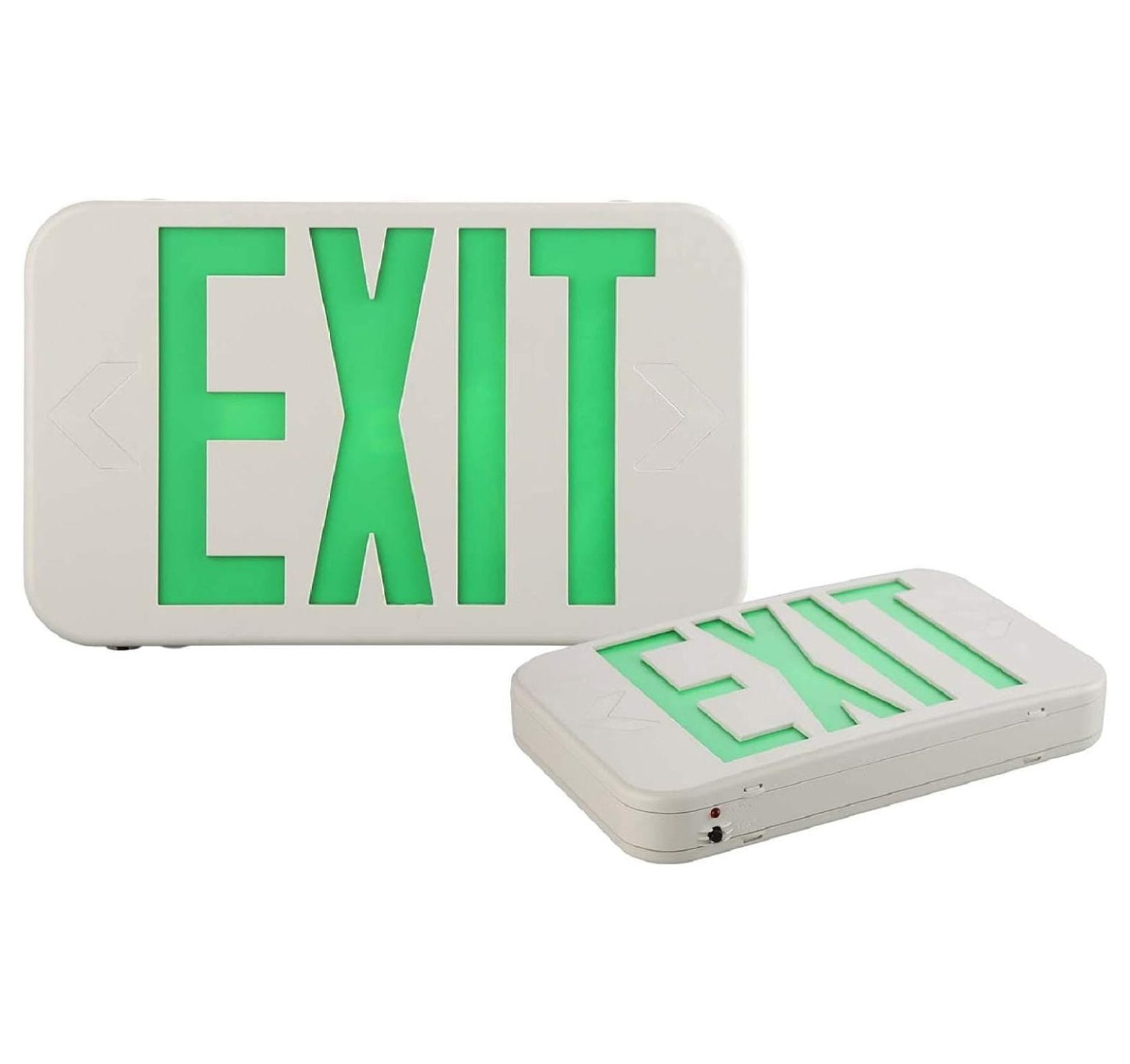 Spectsun 2 Pack LED Exit Sign Red & Green Letter -UL Certified Exit ...