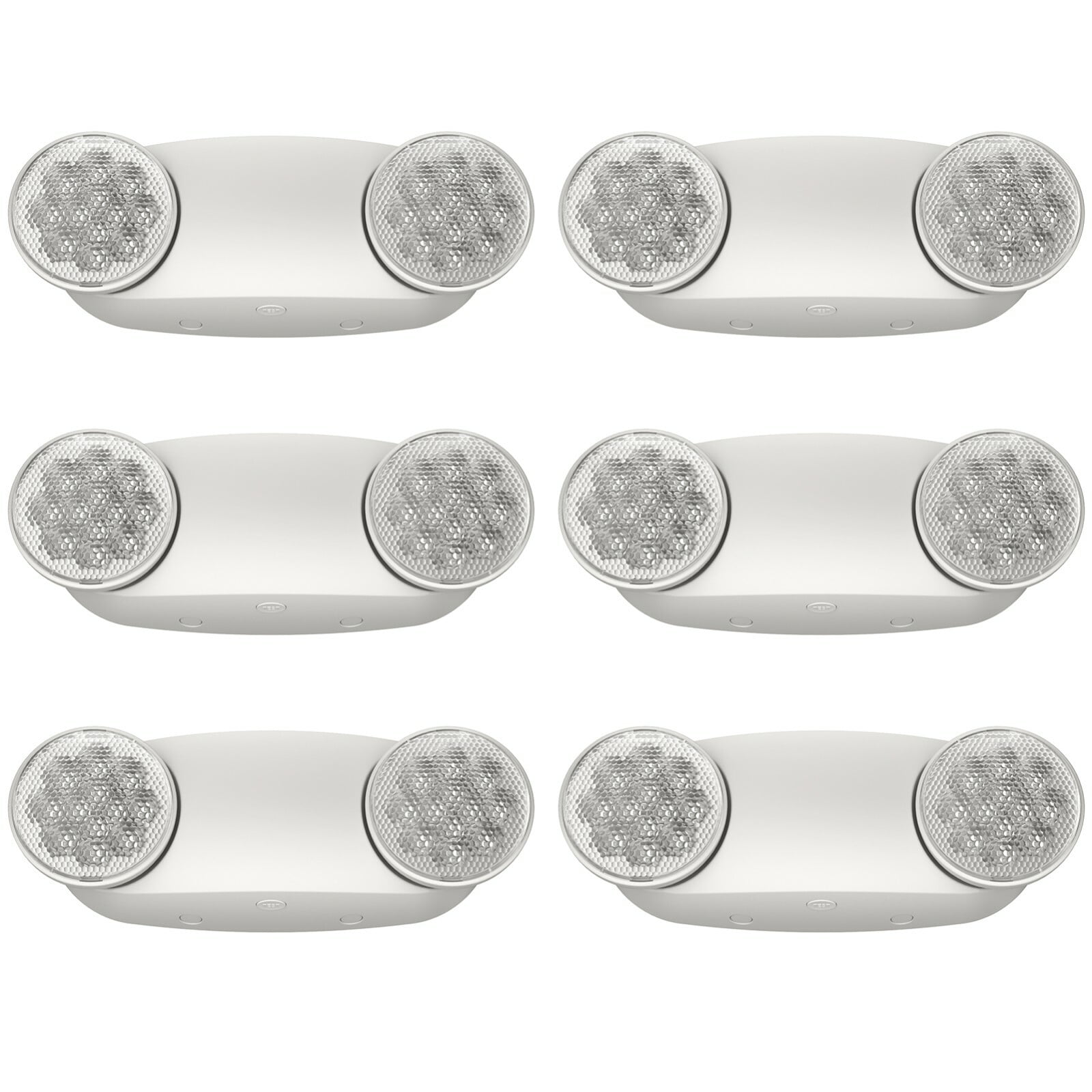 Spectsun 6 Pack Led Emergency Light Fixture with Battery backup UL924 ...