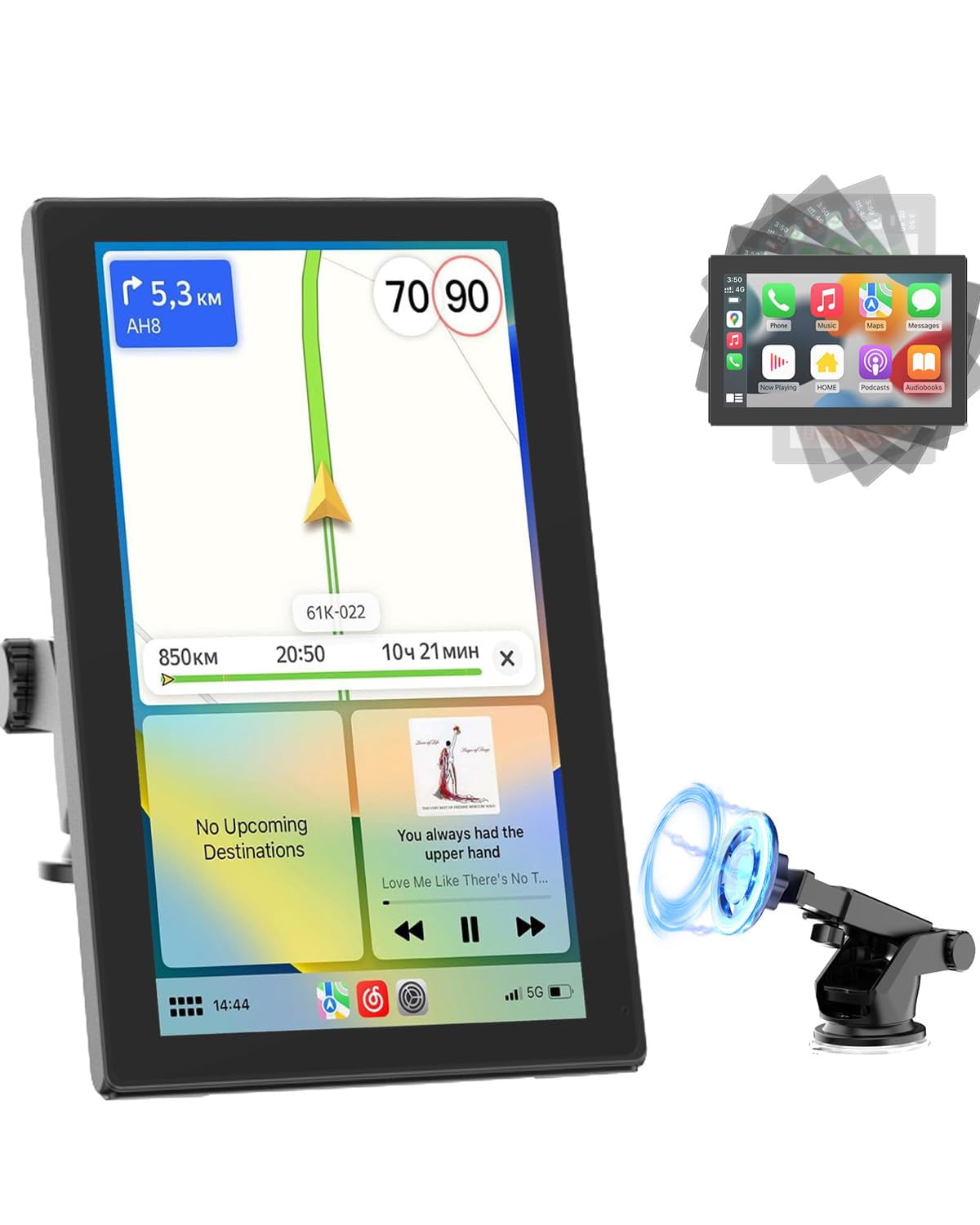 Spedal 7'' Apple CarPlay Screen with Android Auto, CL798 Portable ...