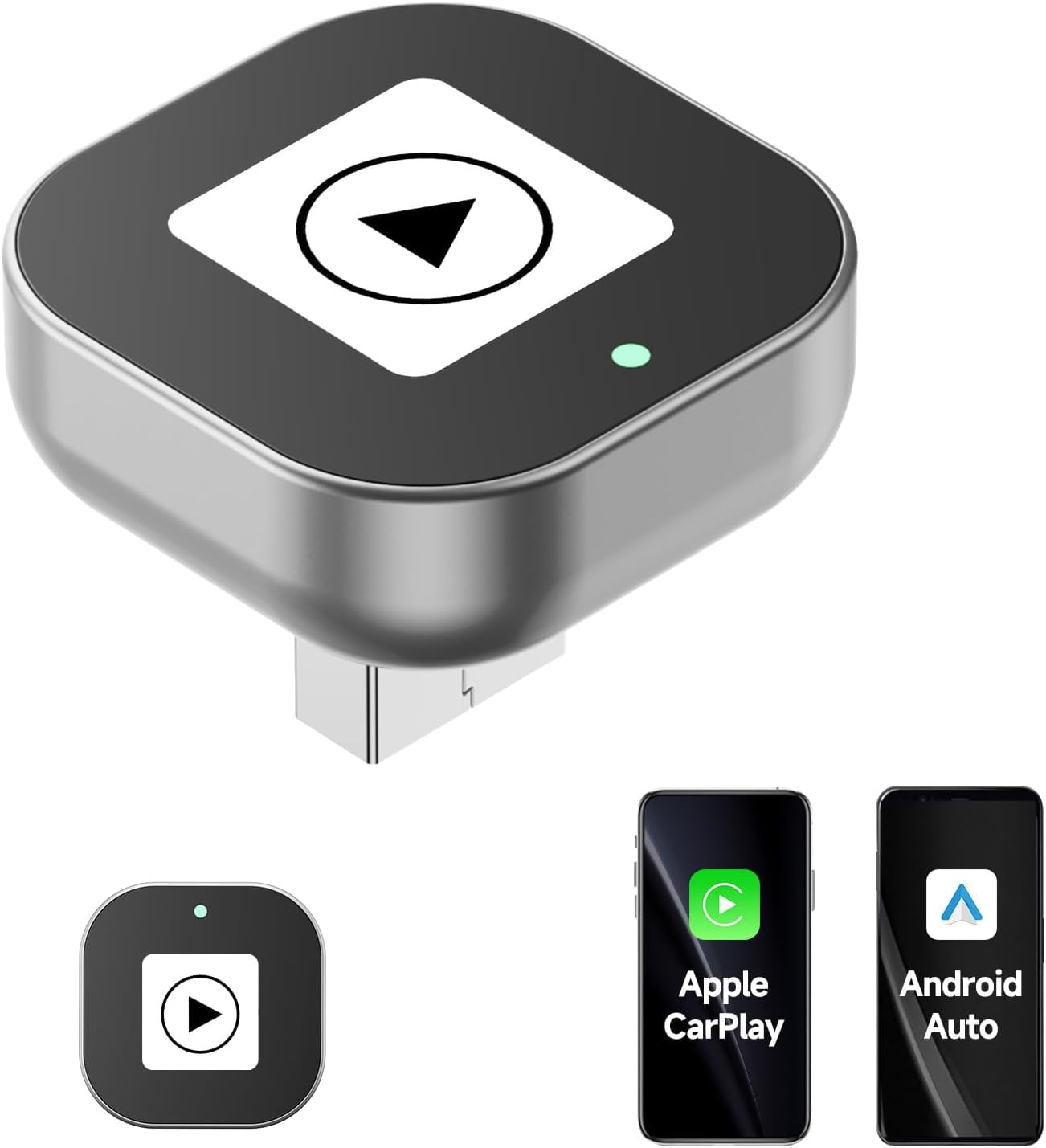 Spedal CL322 2-in-1 Wireless CarPlay/Android Auto Adapter, Plug & Play, No Delay, for Cars 2016 ...