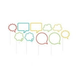 Speech Bubble Photo Booth Props, 10 pk - Walmart.com