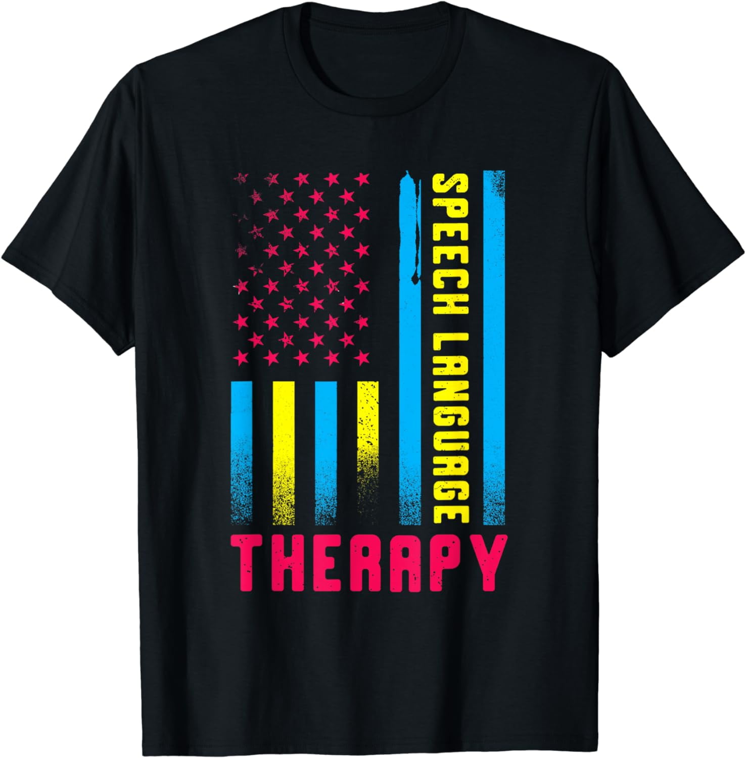 Speech Language Therapy US Flag | SLP | Speechie T-Shirt - Walmart.com