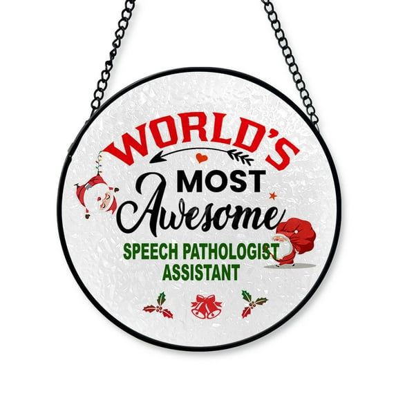 Speech Pathologist Assistant Stained Glass Window Hanging 2025 Gifts ...