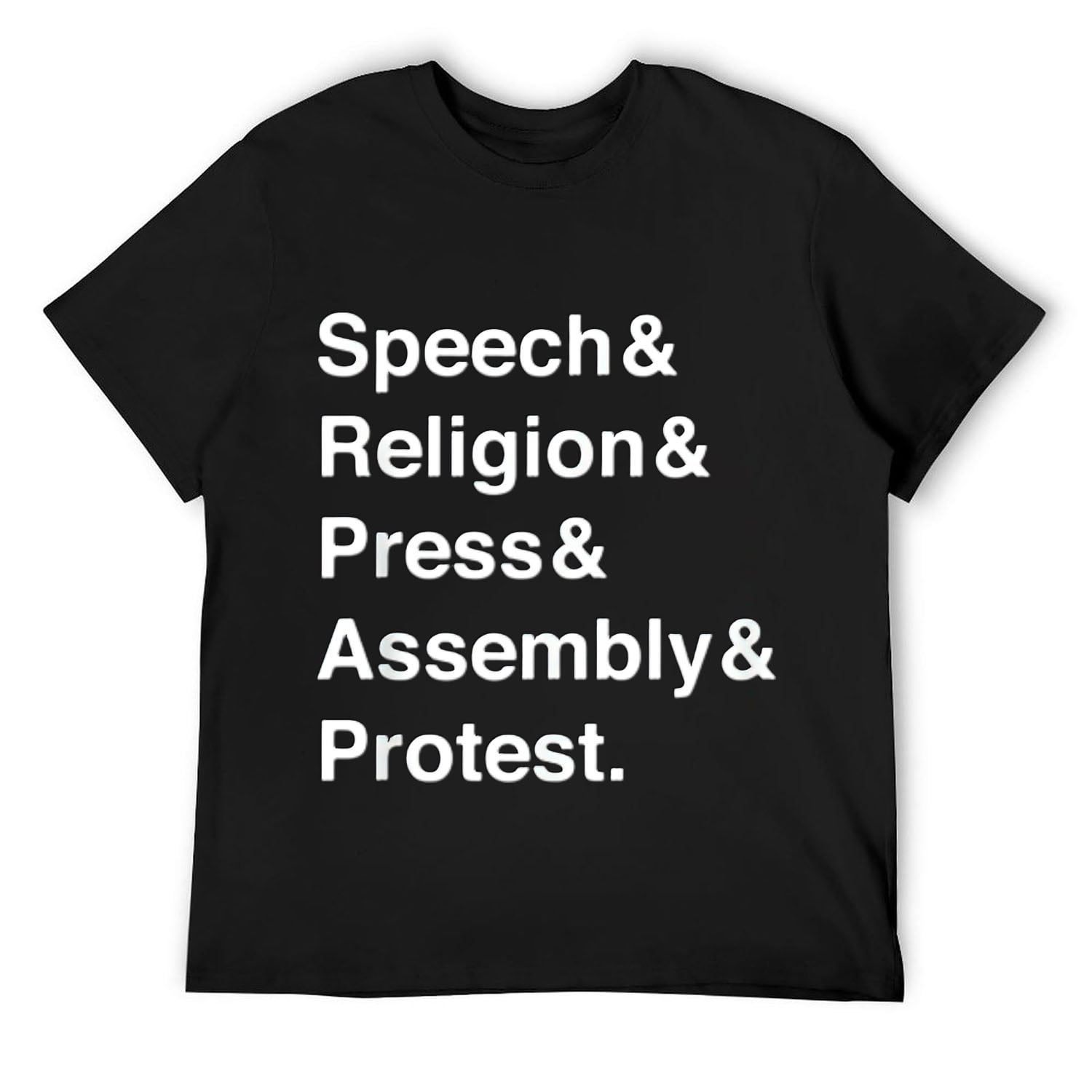 Speech Religion Press Assembly Protest First Amendment T-Shirt ...