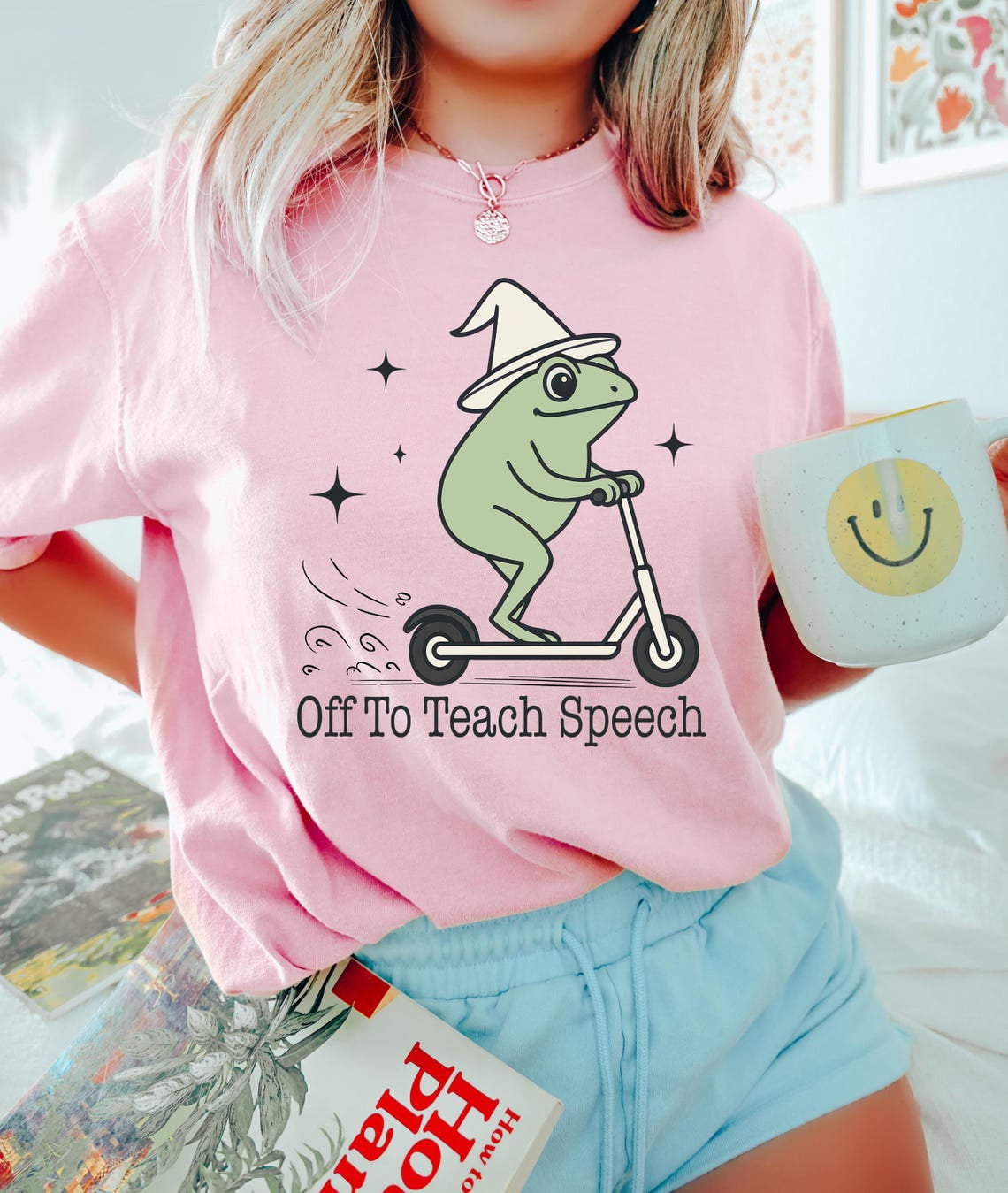 Speech Therapist Slp Frog Scooter Shirt, Cute Teacher Speech Therapy T ...