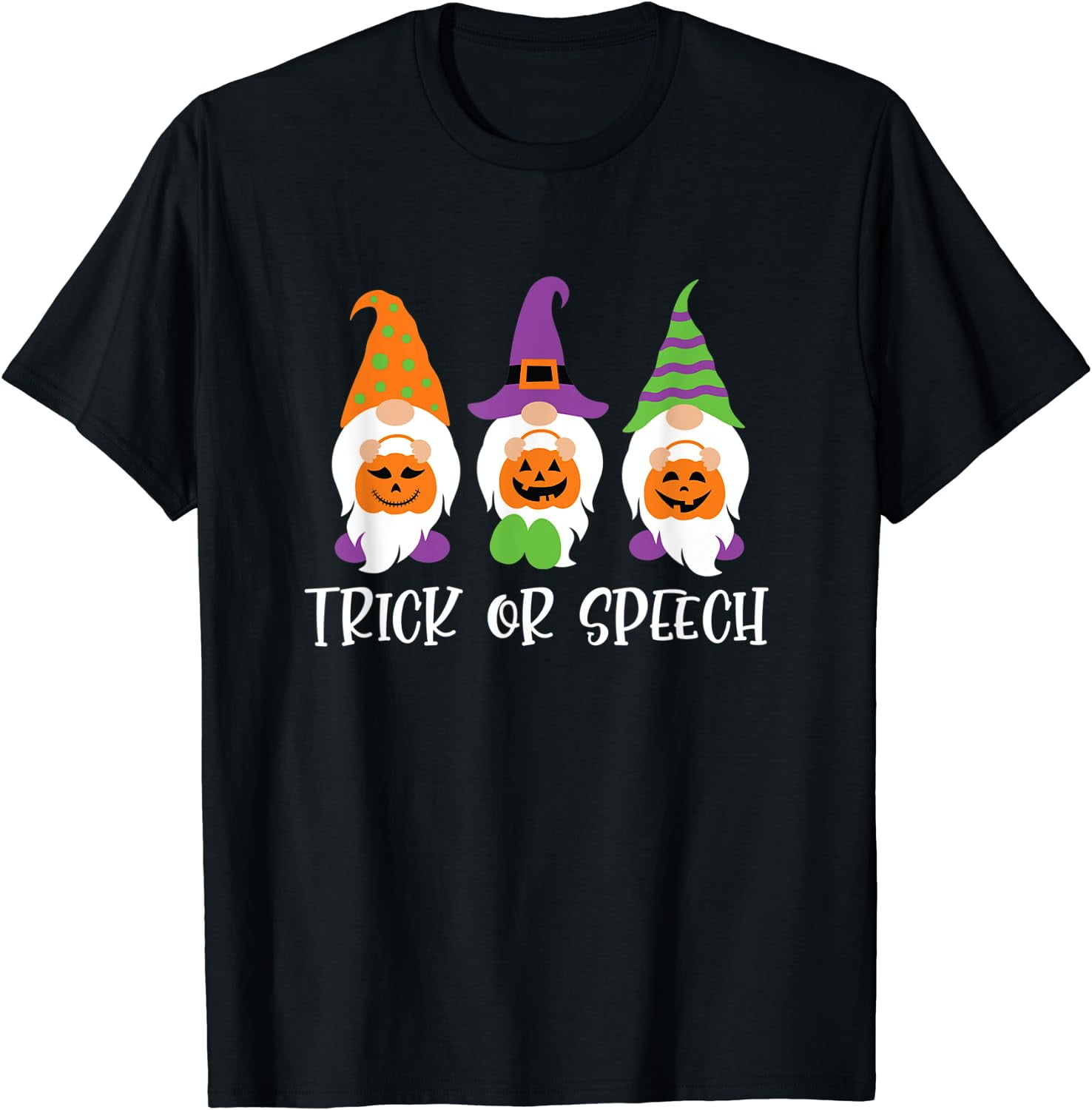 Speech Therapy Halloween Gnomes for SLP Therapist T-Shirt - Walmart.com